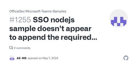 Sso Nodejs Sample Doesnt Appear To Append The Required Promptconsent