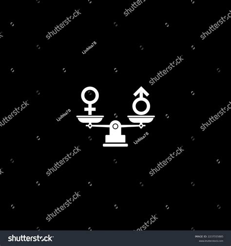 Scales Male Female Sex Symbols Icon Stock Illustration 2237555885