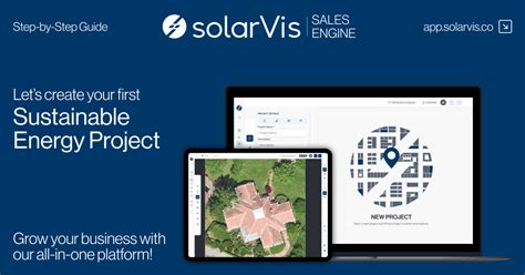 Create Your First Project With Solarvis Sales Engine