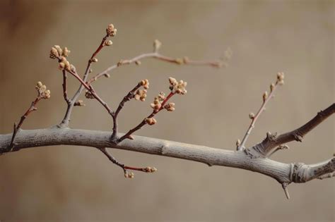 Premium Photo Bare Tree Branch With Buds In Springtime
