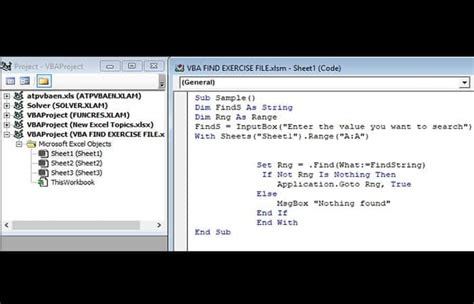 Comment effectuer une recherche VBA dans Excel Tutoriel année en cours