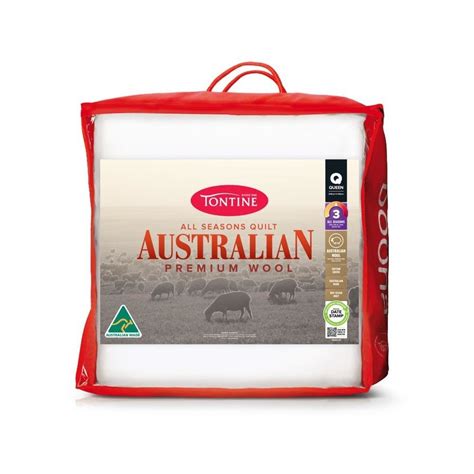 Tontine Premium Natural Australian Wool Bedding Sleep All Seasons Quilt