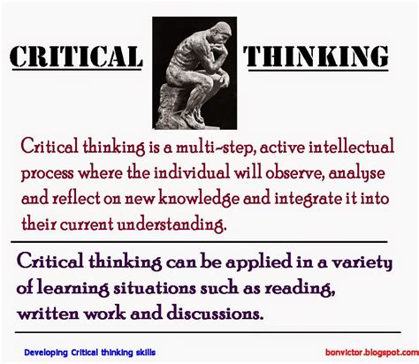 Ways Of Developing Critical Thinking