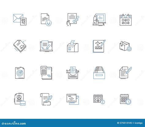 Formulating Strategy Line Icons Collection Planning Analysis Tactics