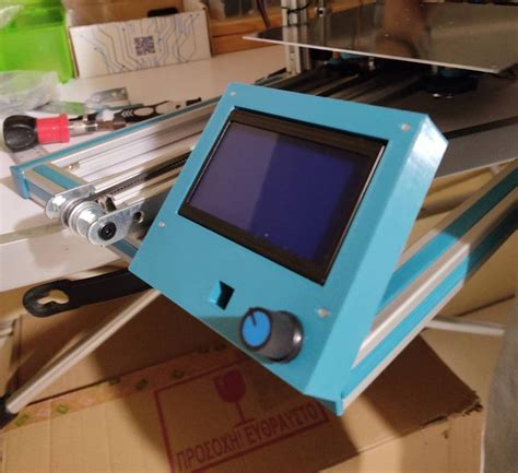 Arduino Screen Case 12864 Lcd Control Panel By Toniaz Download Free Stl Model