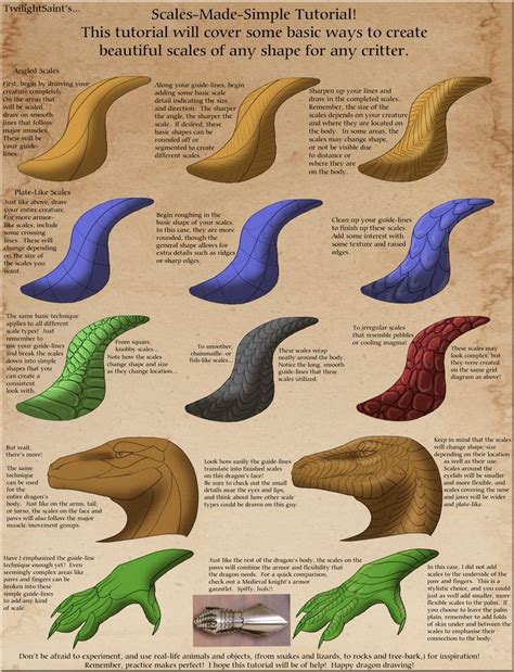 How To Draw Scales On A Dinosaur