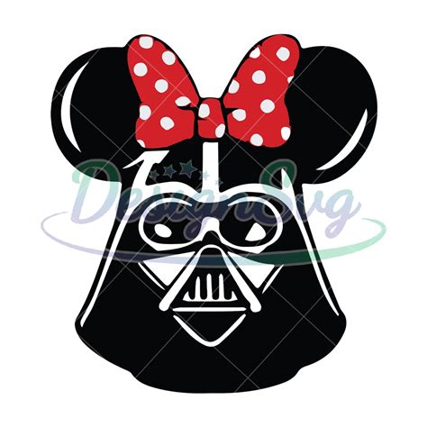 Lord Darth Vader Minnie Mouse Ears SVG DesignSVG