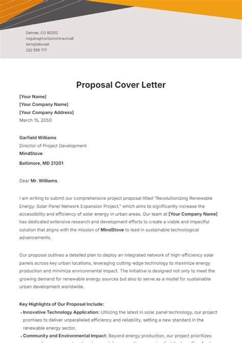 Letter Proposal Chapter 13 Business Proposals Fundamentals Of