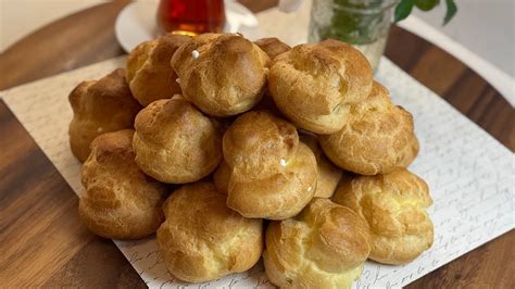 طرز تهیه نون خامه‌ای به سبک قنادی Easy And Delicious Cream Puff Recipe🧁