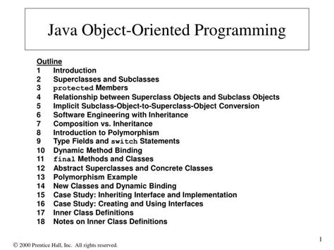 PPT Java Object Oriented Programming PowerPoint Presentation Free Download ID