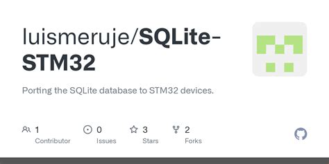 Github Luismeruje Sqlite Stm Porting The Sqlite Database To Stm Devices