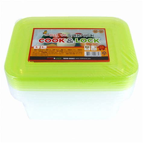 한셀 쿡앤락 다용도 사각밀폐용기 5l 5개 에누리 가격비교