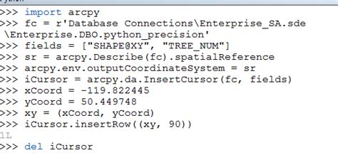 Solved Points Added With Dainsertcursor Have Different C Esri Community