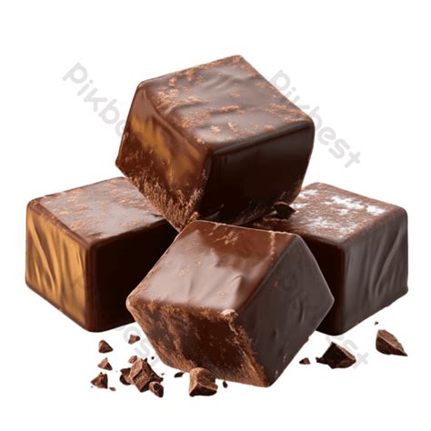 Sweet Chocolate Truffle Cubes Png Images Png Free Download Pikbest