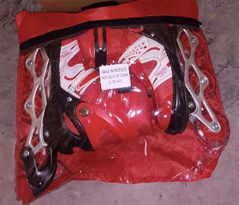 Stainless Steel Red Inline Skates 4 Wheels At ₹ 530pair In Mumbai