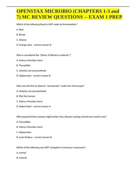 Microbiology Openstax Test Bank Bundled Exam Questions With 100 Verified Answers Stuvia Us