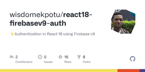 GitHub Wisdomekpotu React18 Firebasev9 Auth Authentication In React