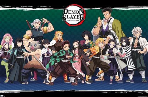 Trends International Demon Slayer Lineup Wall Poster 22 375 X 34