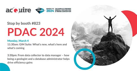 Acquire On Linkedin Pdac2024 Acquire Conference Data Technology