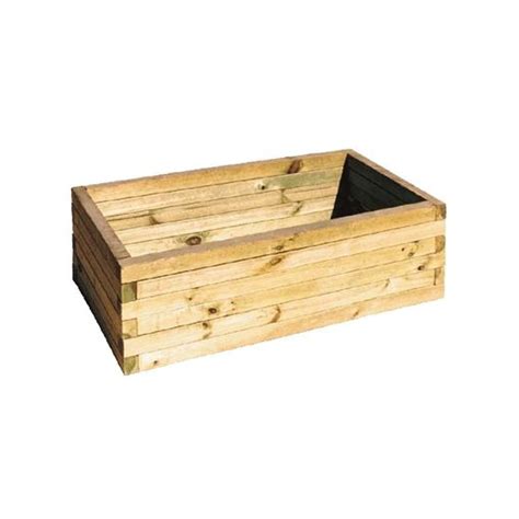 Faura Macetero De Madera Rectangular Mediano Con Ofertas En Carrefour Ofertas Carrefour Online