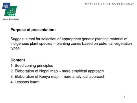 Ppt Application Of Gis For Seed Planting Zones And Vegetation Mapping Examples From Nepal And