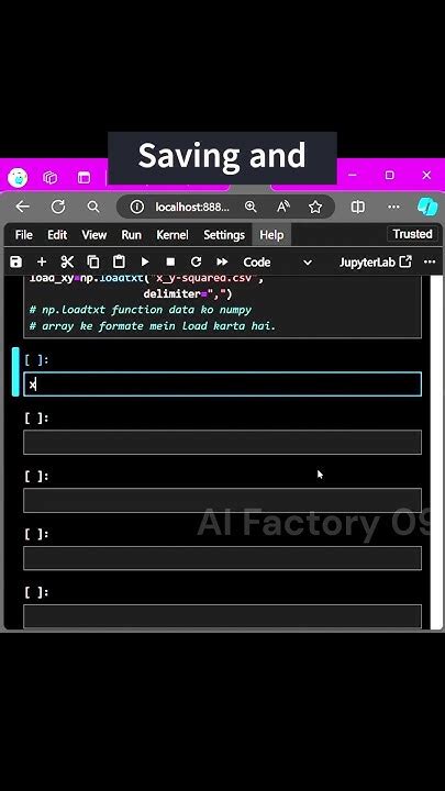 saving and sharing method in numpy video no 5 shorts coding numpy