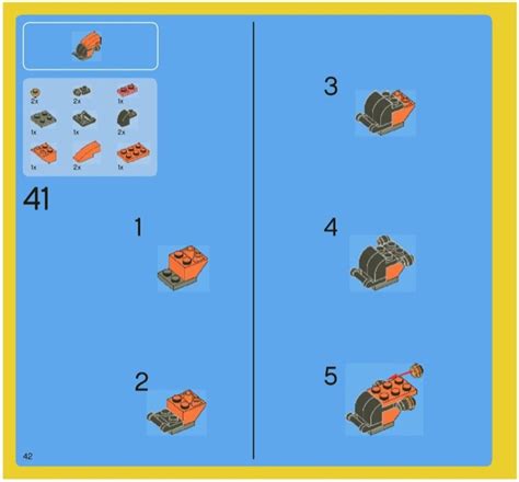 LEGO Instructions For Set 7291 Street Rebel Creator 3 In 1