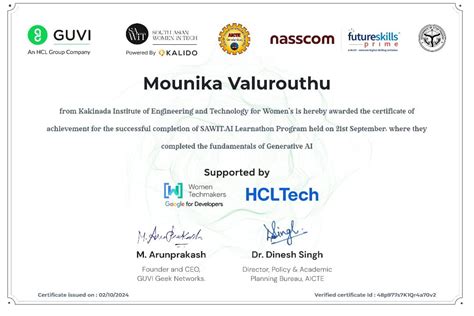 Mounika Valurouthu On Linkedin Generativeai Aijourney Womenintech