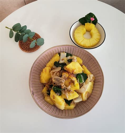 대패삼겸살 파인애플볶음