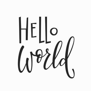KD Hello World Sticker Poster Motivational Poster Inspirational Poster Paper Print Quotes