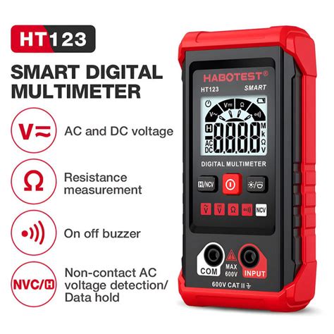 Philibs Original Ht123 Digital Multimeter 600v Acdc 2000 Counts High