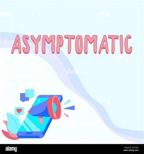 Handwriting Text Asymptomatic Business Concept A Condition Or A Person Producing Or Showing No