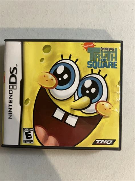 Nintendo Ds Spongebobs Truth Or Square Game Handheld Gaming Complete