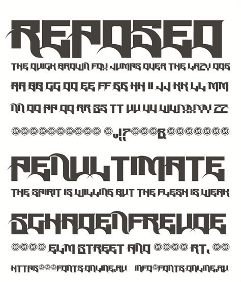 Reposed Font