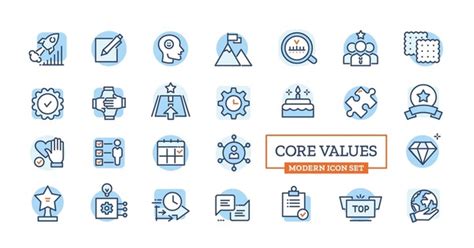 Core Value Icons Color Images Stock Photos D Objects Vectors Shutterstock