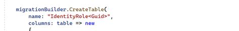 Database Migration Creates Wrong Name When AspNet Identity Role Is Customized Issue