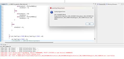 LAUNCHXL F 改程序第二次烧录Error during Flash Programming Address x FMSTAT STATCMD