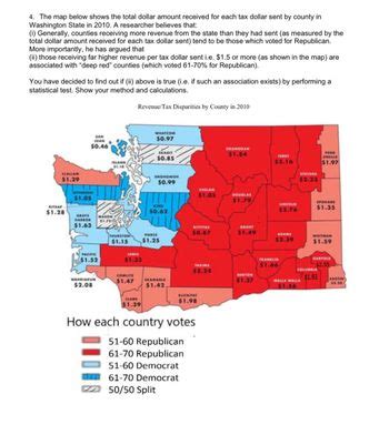 Answered 4 The Map Below Shows The Total Dollar Amount Received For