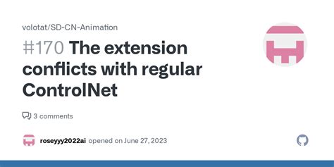 The Extension Conflicts With Regular Controlnet · Issue 170 · Volotat