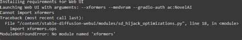 xformers and webui line issues · issue 3 · acheong08 diffusion