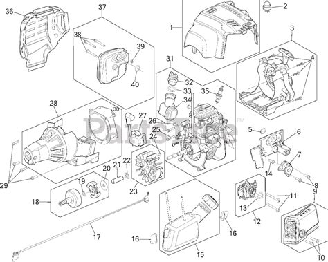 Troy-Bilt TB 635 EC (41ADZ63C766) - Troy-Bilt String Trimmer Engine ...