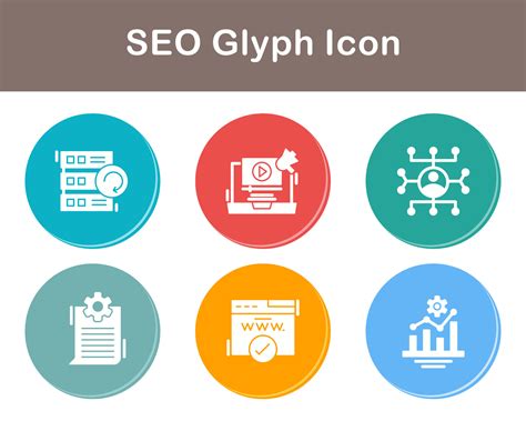 Seo Vector Icon Set 21506158 Vector Art At Vecteezy