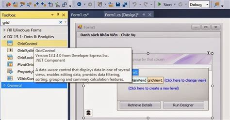 WindowForm Làm việc với GridView Grid Control của DevExpress Vua Lập Trình
