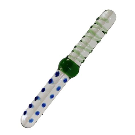 Threaded Dragon Crystal Pyrex Glass Massager Sensual Toys