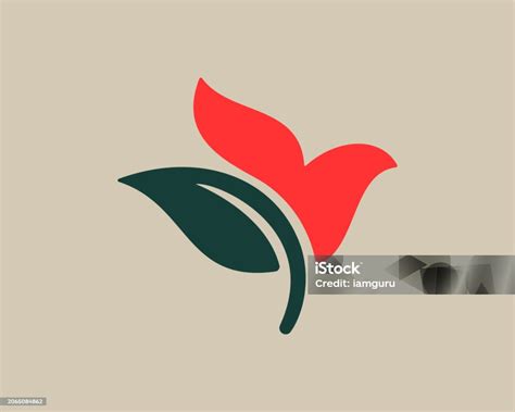 추상적인 새와 나뭇잎 로고입니다 팔콘 호크 로고 타입 크리 에이 티브 독수리 기호입니다 식물 숲 공원 기호입니다 벡터 일러스트 레이 션 0명에 대한 스톡 벡터 아트 및 기타