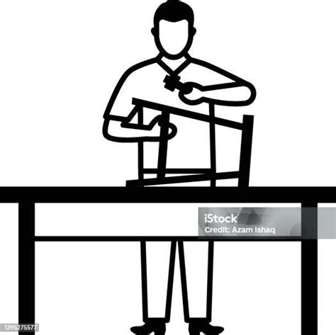 가구 수리 및 재활용 벡터 아이콘 디자인 제작 직업 기호 취미 및 예술 작품 기호 창조적 인 사람들 스톡 일러스트레이션 사무실