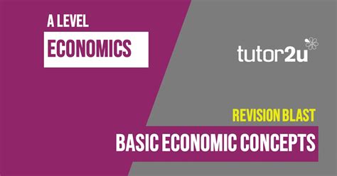 Basic Economic Concepts A Level Economics 2023 Revision Blast Livestreams Tutor2u