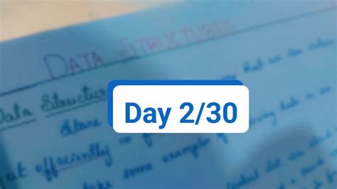 Day 2 Of Data Structures Rivision Shreya Dhondi Posted On The Topic
