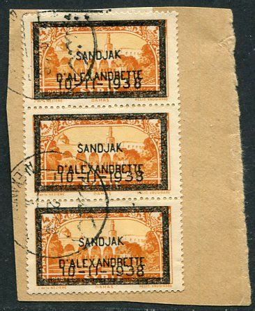 Hatay Alexandrette Atat Rk P Used Strip Balkanphila