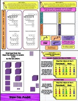 Numbers Operations NBT INTERACTIVE NOTEBOOK For GOOGLE Distance Learning